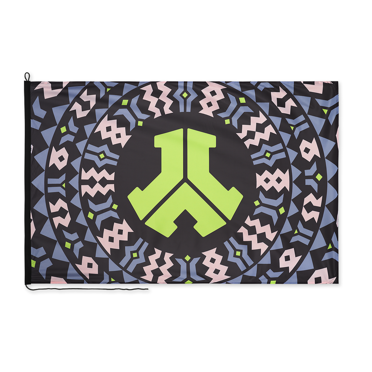 Defqon.1 Flag – Lime Green Logo Details
