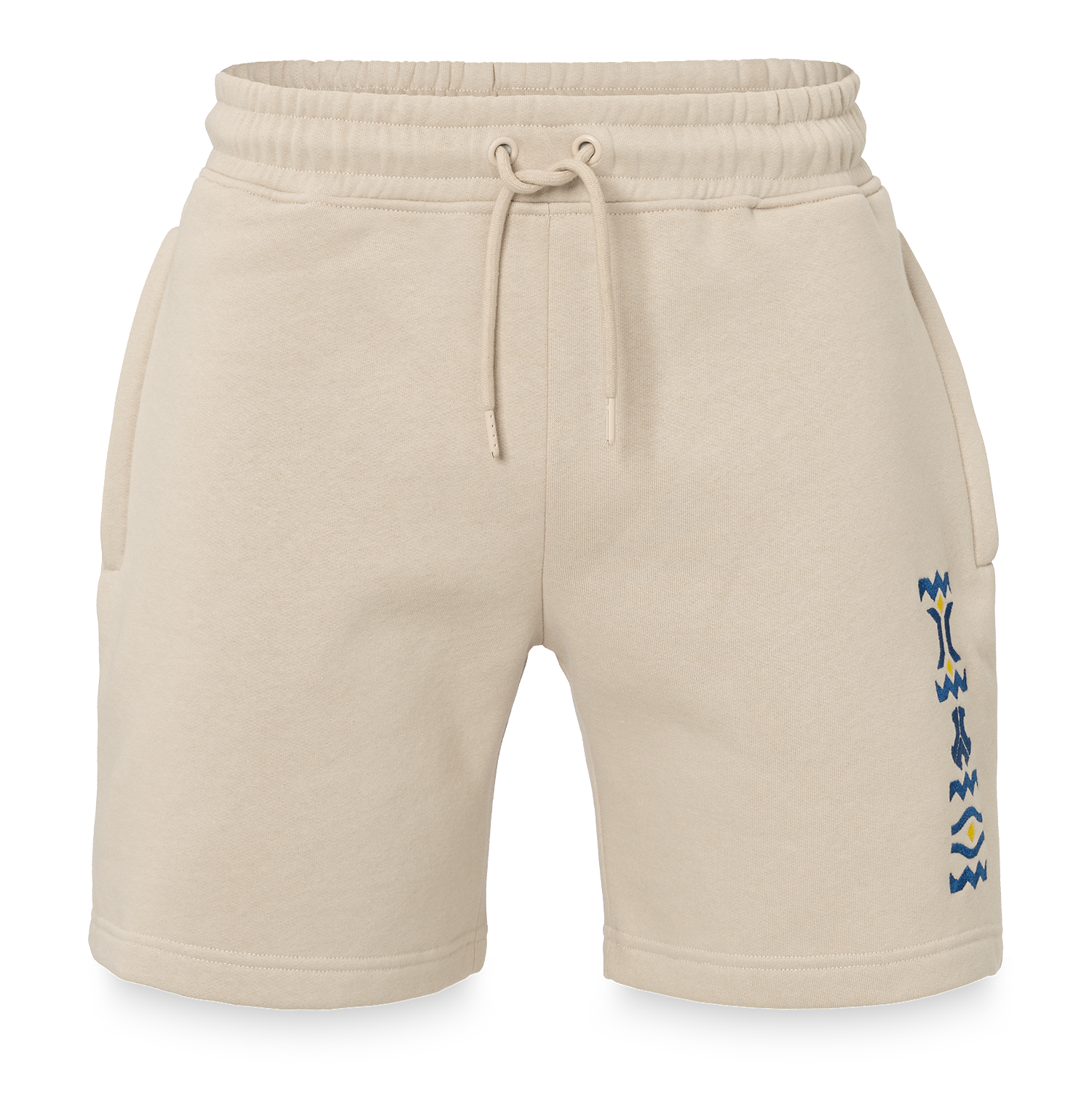 Defqon.1 Festival Shorts – Sand/Marine Blue with Embroidery